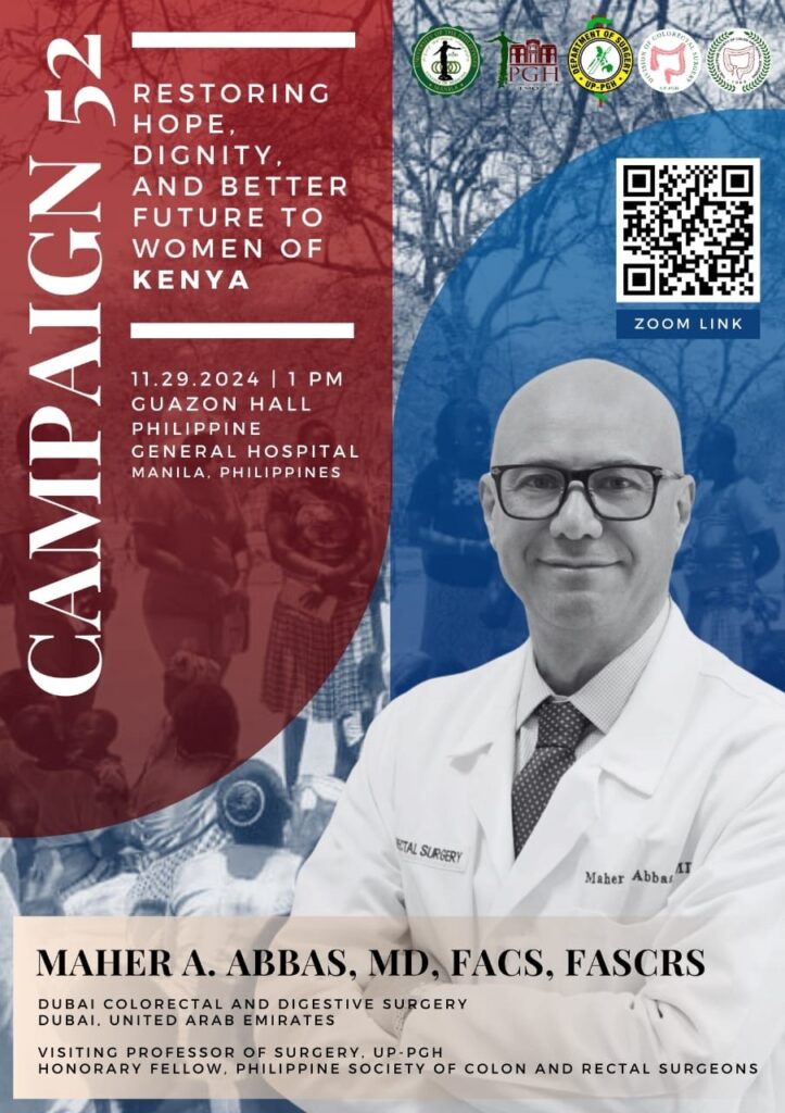 Professor Maher A. Abbas presented surgical grand rounds at Philippine ...